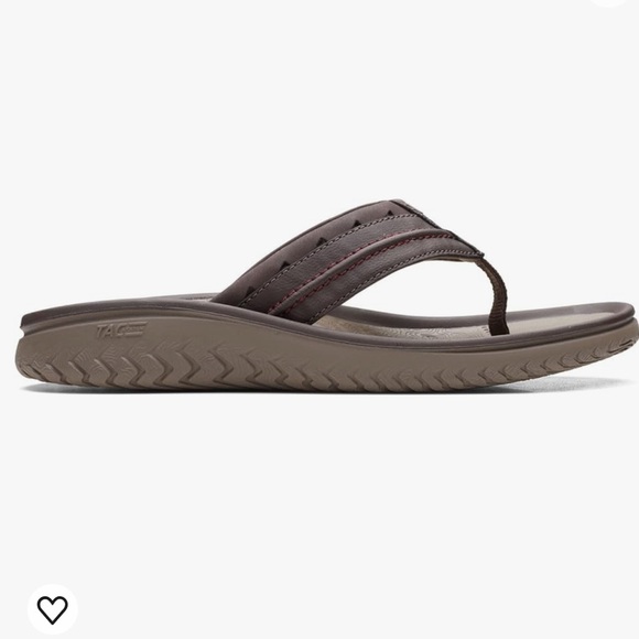 Clarks | Shoes | Clarks Mens Wesley Post Flip Flop Sandal Brown M New ...